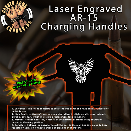 Tribal Owl Charging Handle