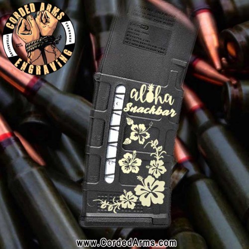 Aloha Snack Bar Engraved Windowed Pmag
