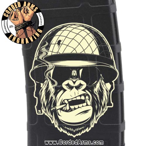 Monkey Militia Laser Pmag Laser Engraved Custom Pmag