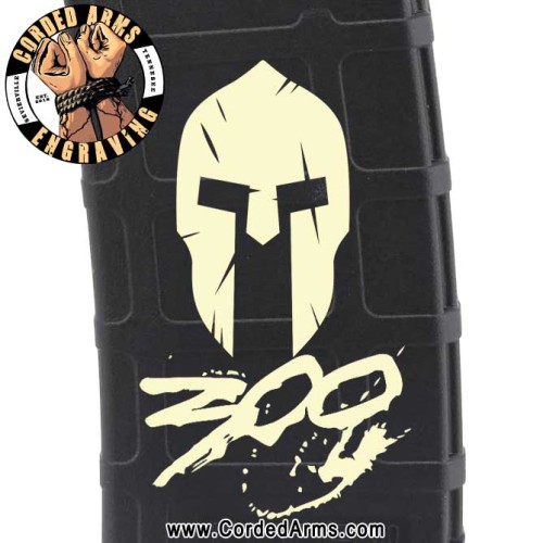 Spartan 300 Laser Pmag Laser Engraved Custom Pmag