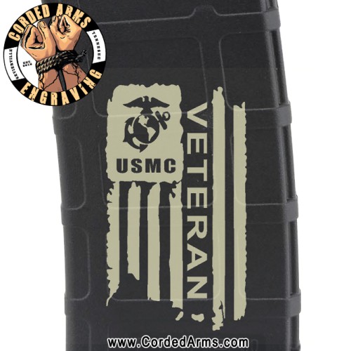USMC Vet Flag Custom Pmag