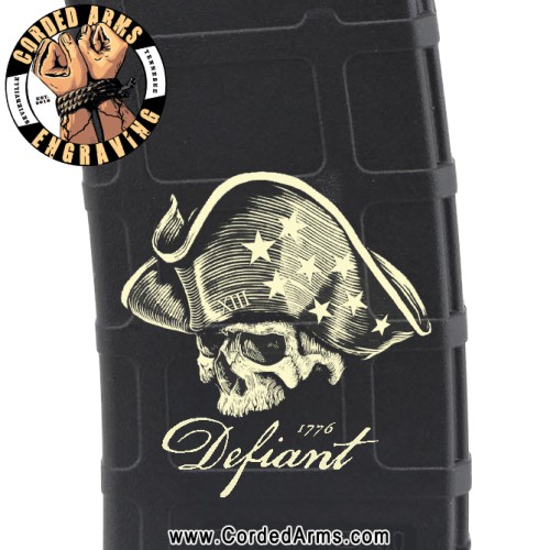 Defiant 1776 Laser Engraved Custom Pmag