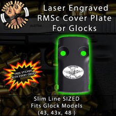 Force Recon Laser Engraved RMSc Cover Plate for Glock 43, 43x, 48