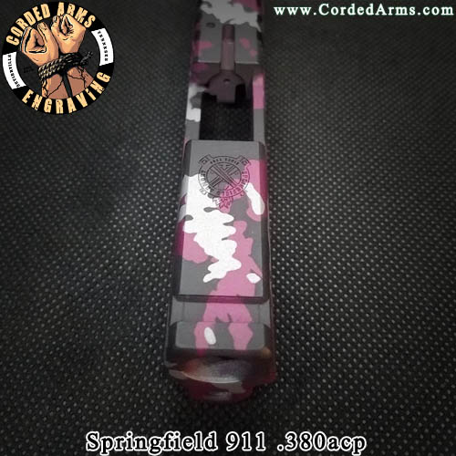 Custom Cerakoted Springfield 911 380acp Slide STRIPPED